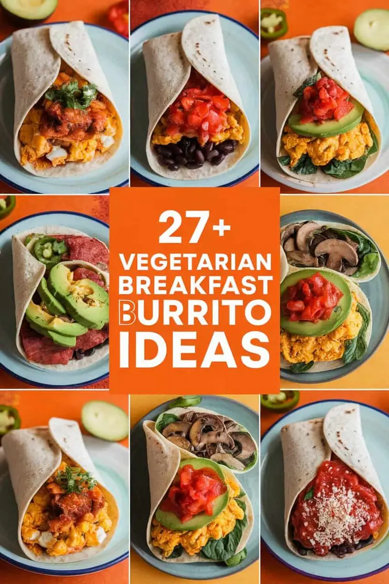 27+ Delicious Vegetarian Breakfast Burrito Ideas (List)