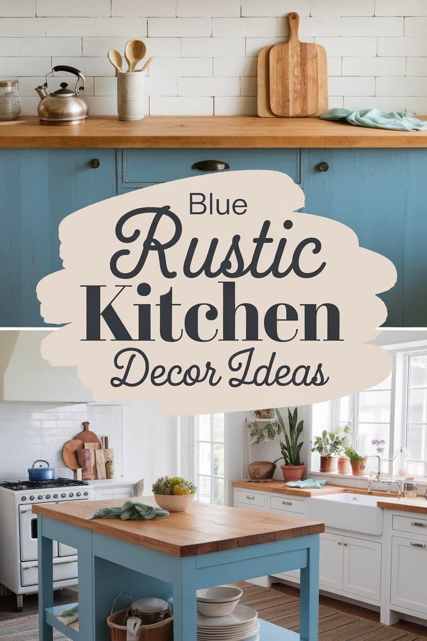 Blue Rustic Kitchen Home Decor Ideas to Inspire Your Space