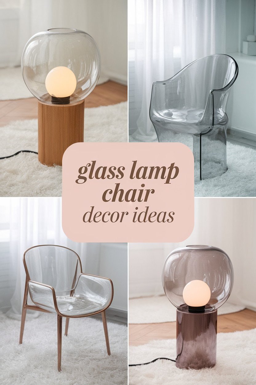 Glass Lamp Chair Home Decor Ideas to Brighten Your Space