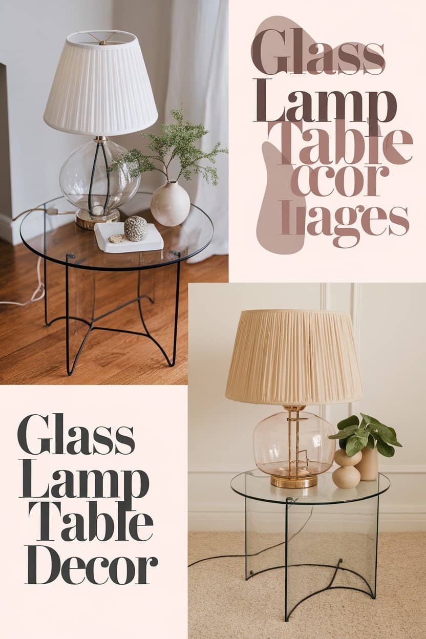 Glass Lamp Table Home Decor Ideas to Brighten Your Space