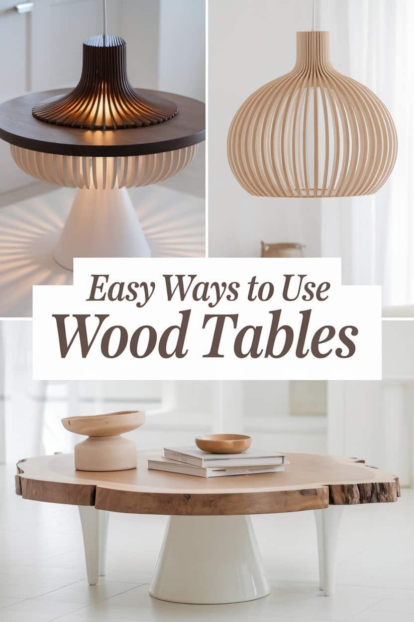 Easy Ways to Use Wood Pendant Tables in Your Home Decor