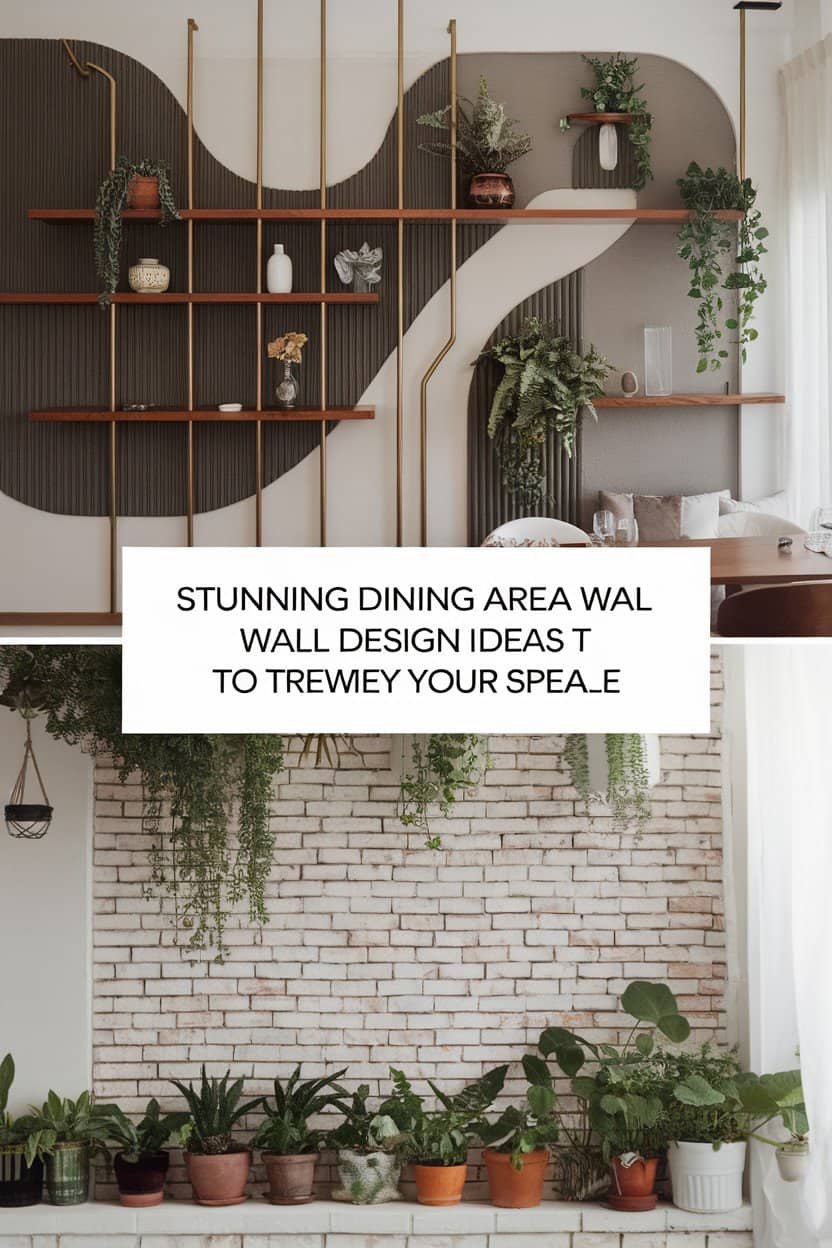 Stunning Dining Area Wall Design Ideas to Transform Your Space