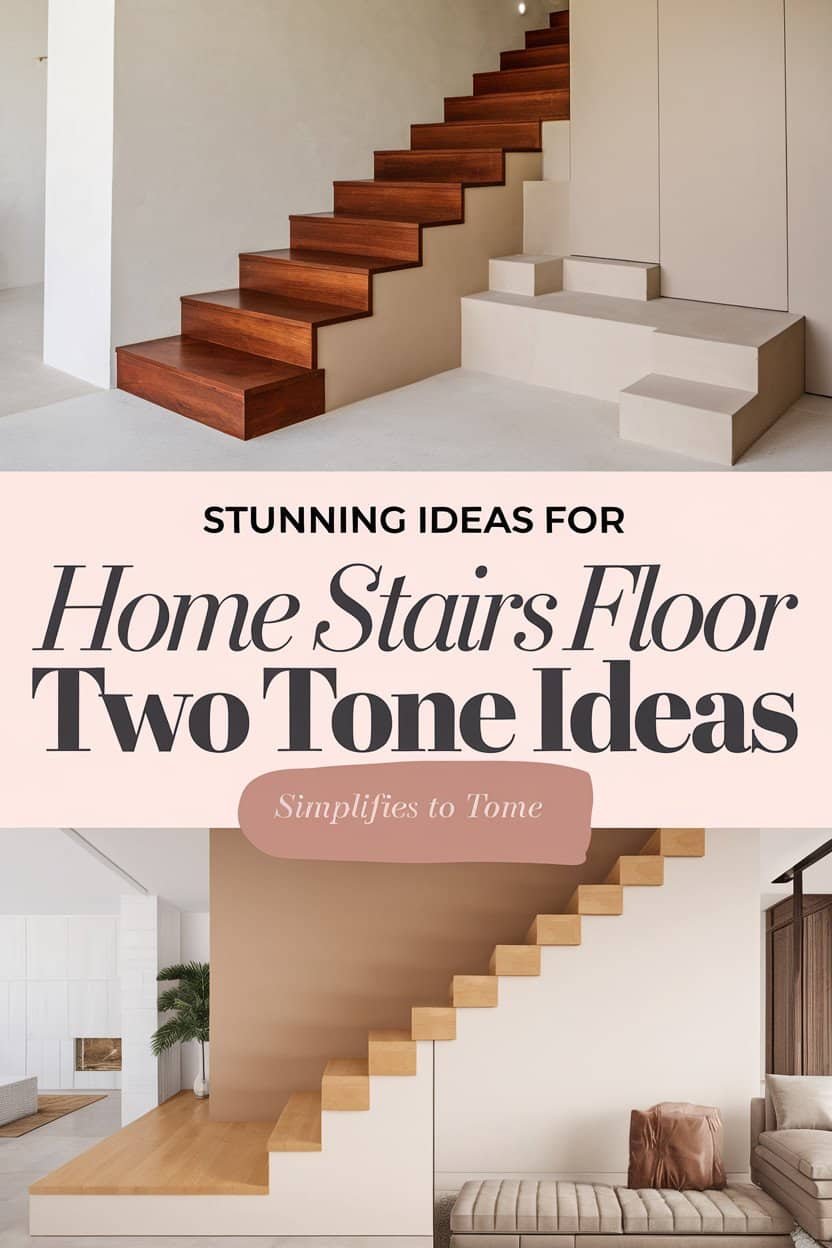 Stunning Ideas for Home Stairs Floor Two Tone That Will Inspire Your ...