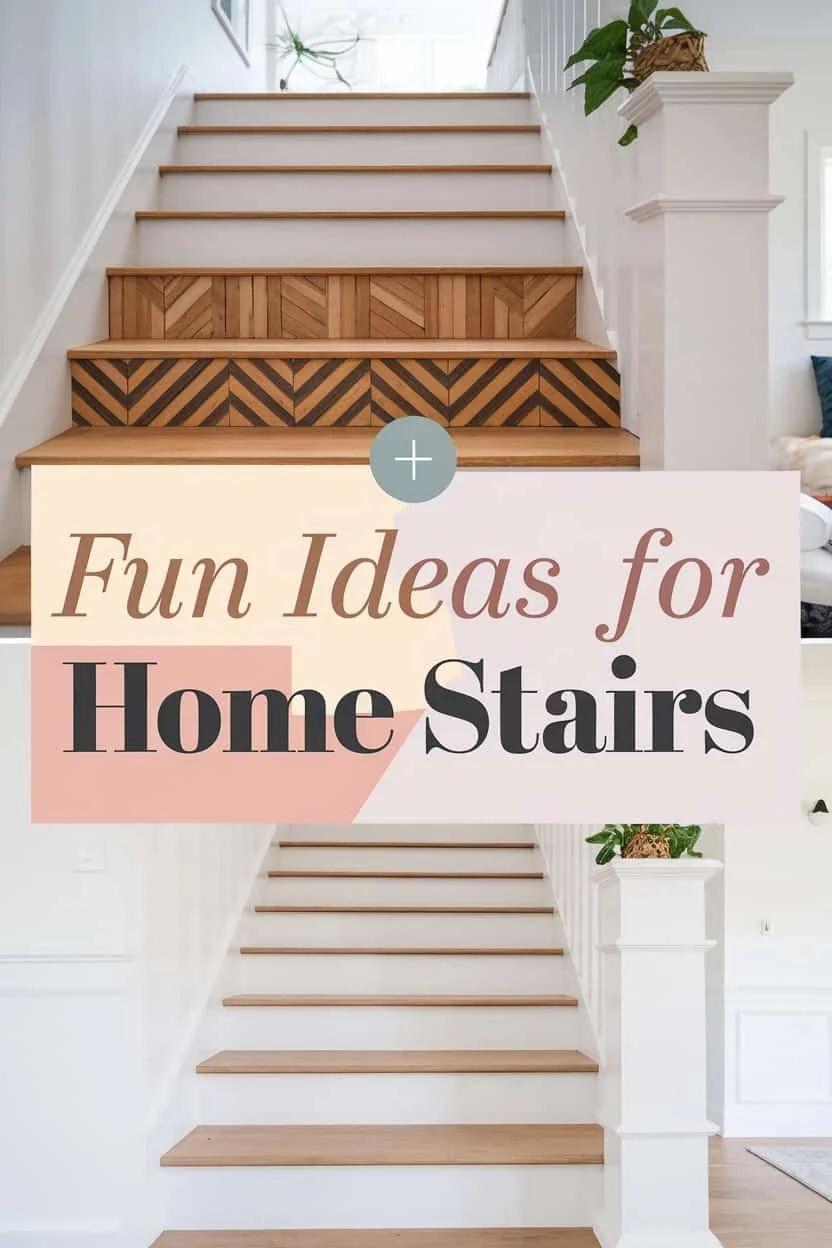 Fun Ideas for Home Stairs with New Stair Risers to Transform Your Space