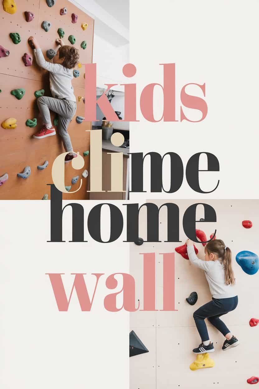Home Wall Climbing Ideas for Kids to Inspire Adventure and Fun