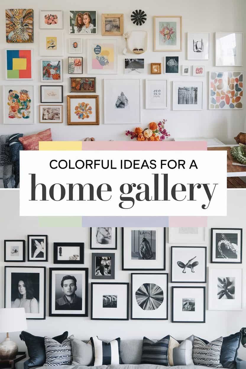 Colorful Ideas for a Stunning Home Wall Gallery