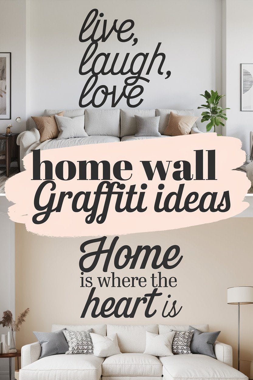 Home Wall Graffiti Ideas for Your Living Room to Inspire Creativity