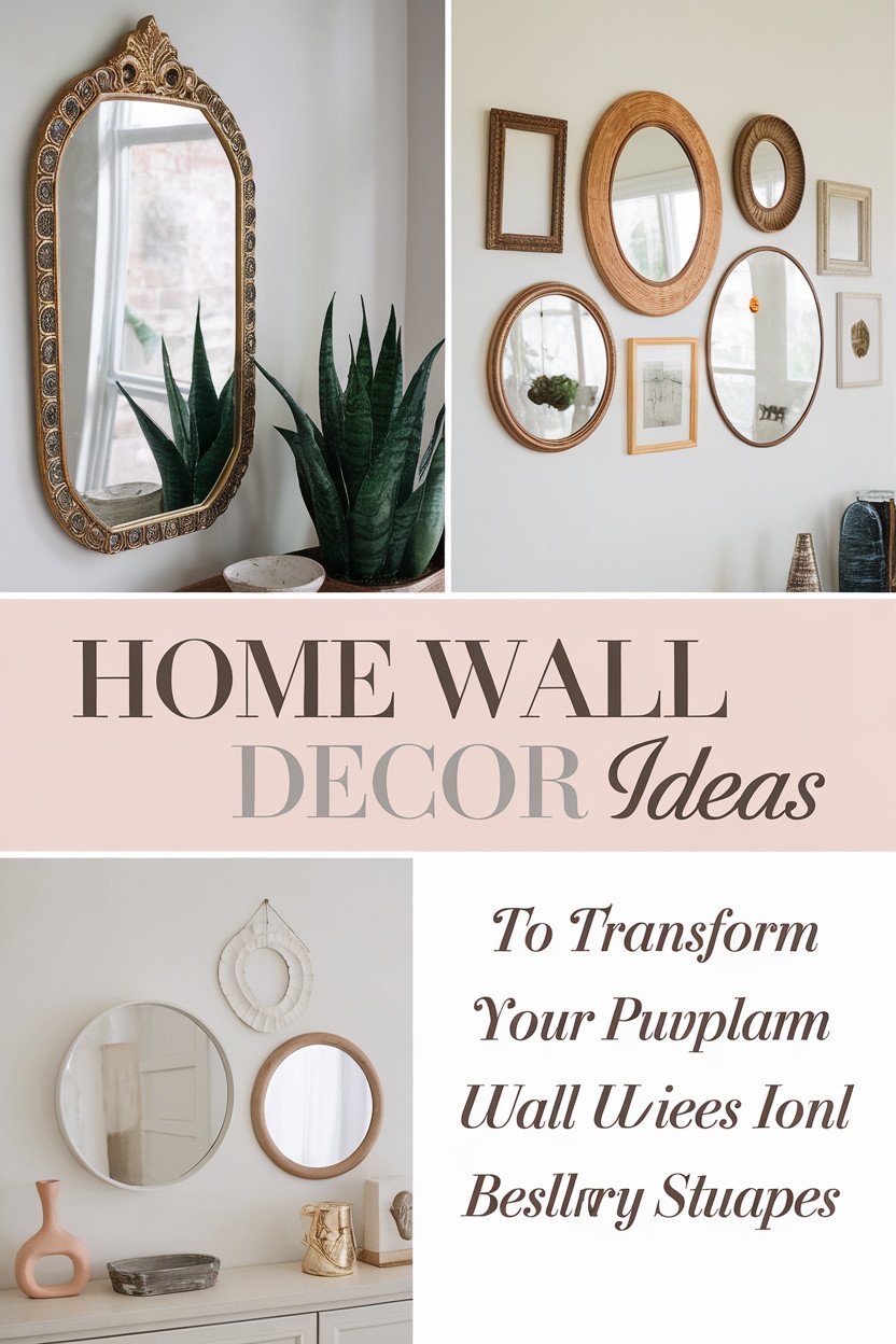 Home Wall Decor Ideas to Transform Your Plain Walls into Beautiful Spaces