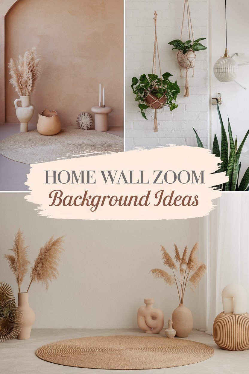 Home Wall Zoom Background Ideas to Refresh Your Space