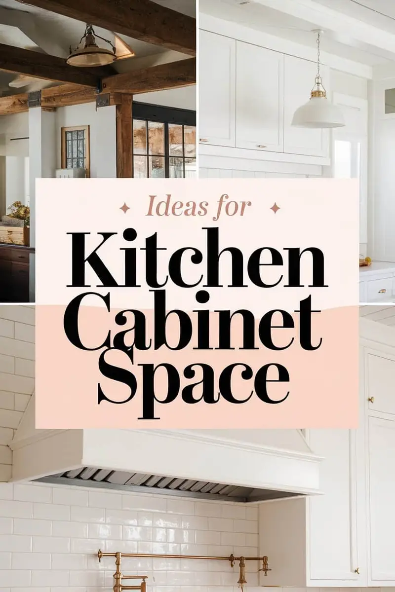 Ideas to Use Space Above Kitchen Cabinets for Decor and Storage